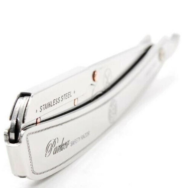 Parker SRX Silver Shavette Straight Razor | Shaving Market